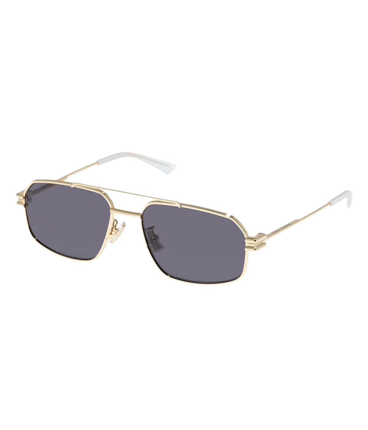 Rectangle Wire Sunglasses In Gold