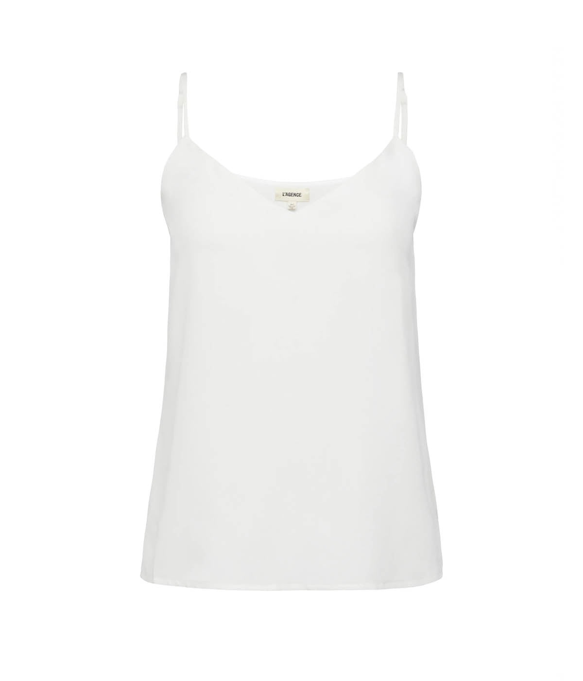 Jane Spaghetti Strap Top in Ivory