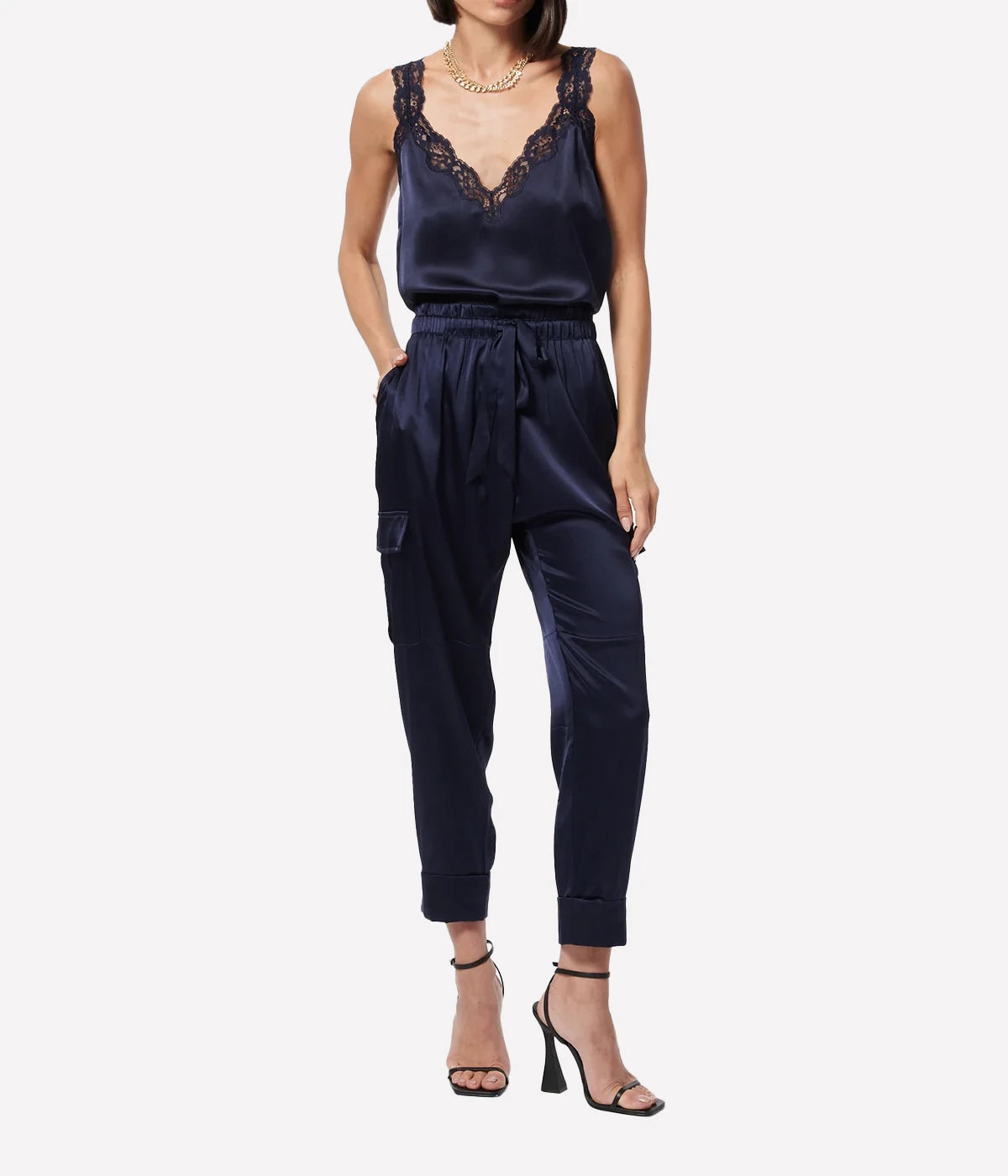 Carmen Cargo Pant in Navy