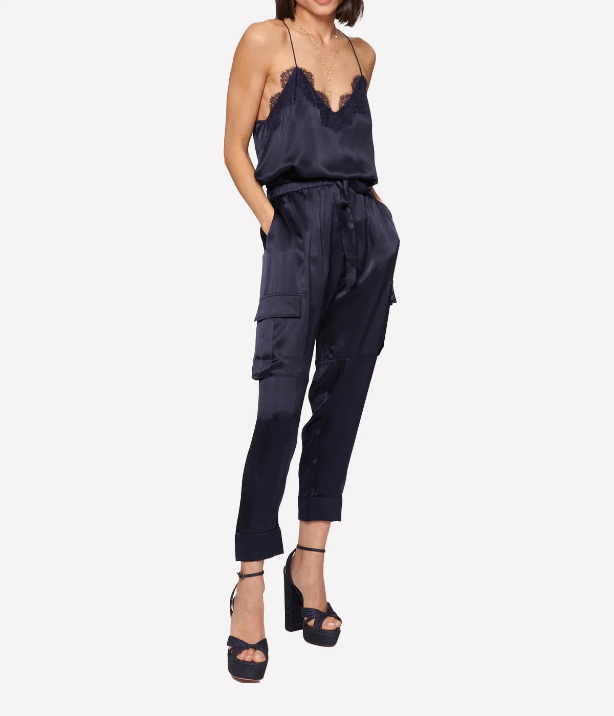 Carmen Cargo Pant in Navy