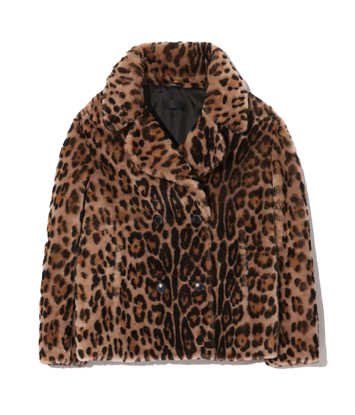 Cleophee Shearling Coat in Leopard Print
