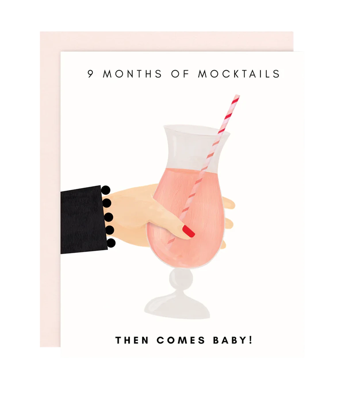 Mocktail Then Baby Card