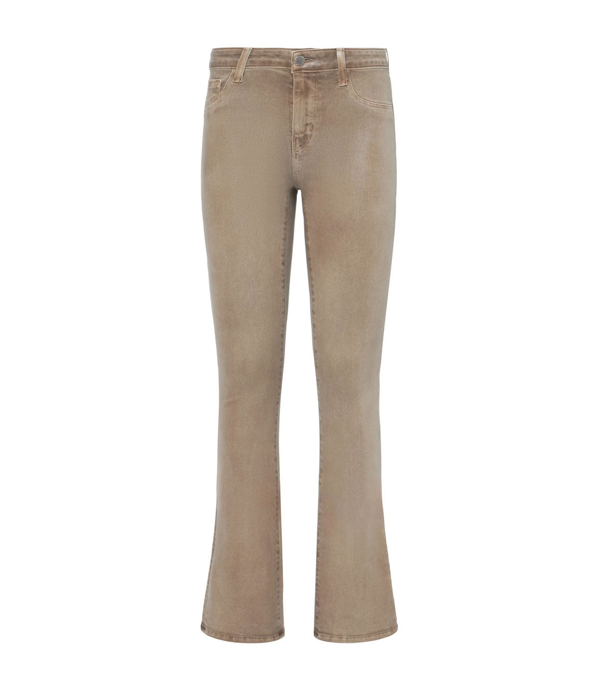 Selma High Rise Sleek Baby Boot Pants in Rye Coated